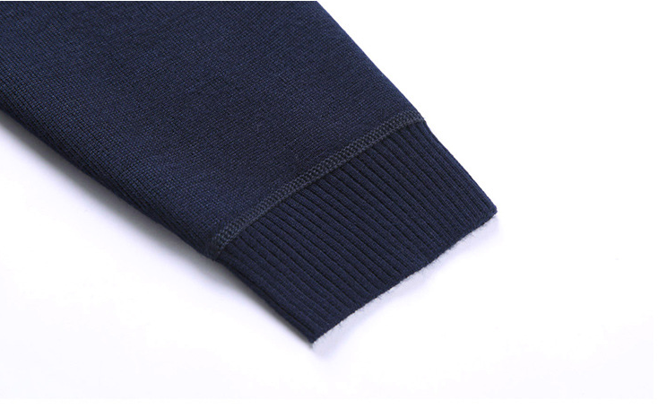 Men’s Dark Knit Long Sleeve Sweater With Geometric Pattern – Lakeside Label